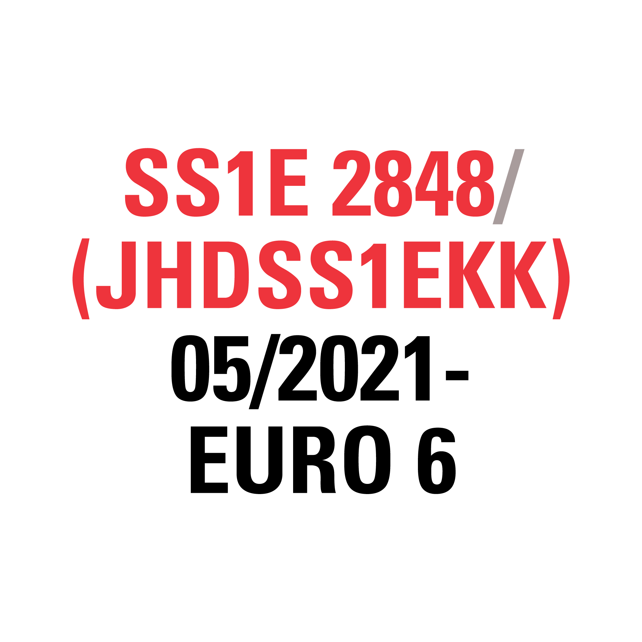 SS1E 2848 (JHDSS1EKK) 05/2021- EURO 6 - MaxiPARTS